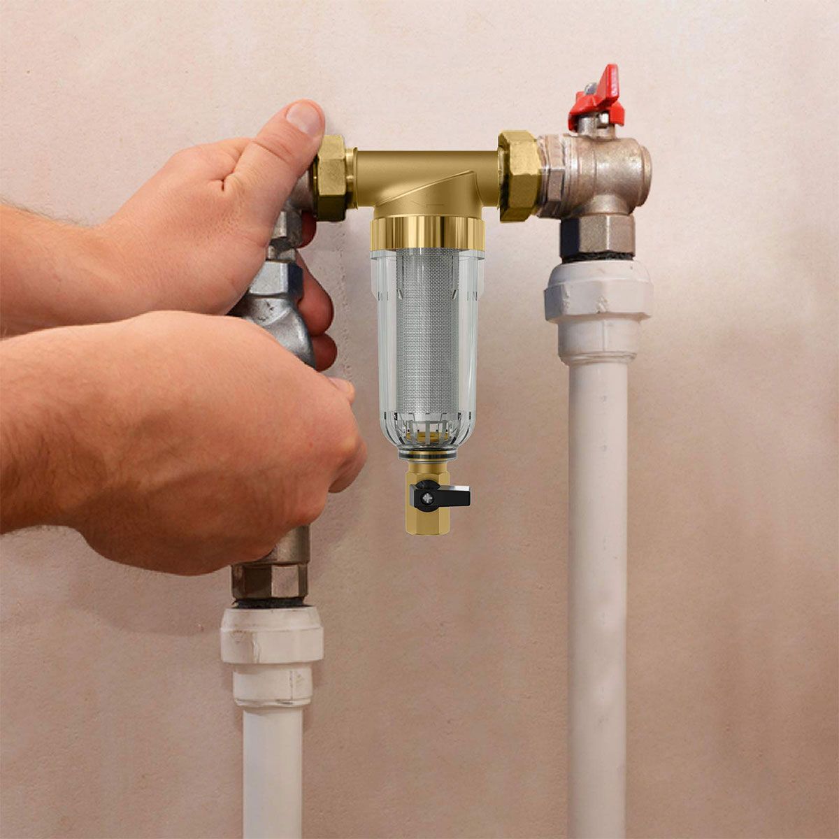 Clatterans BPA Free Water Pre-Filtration System, 40 Micron Reusable ...